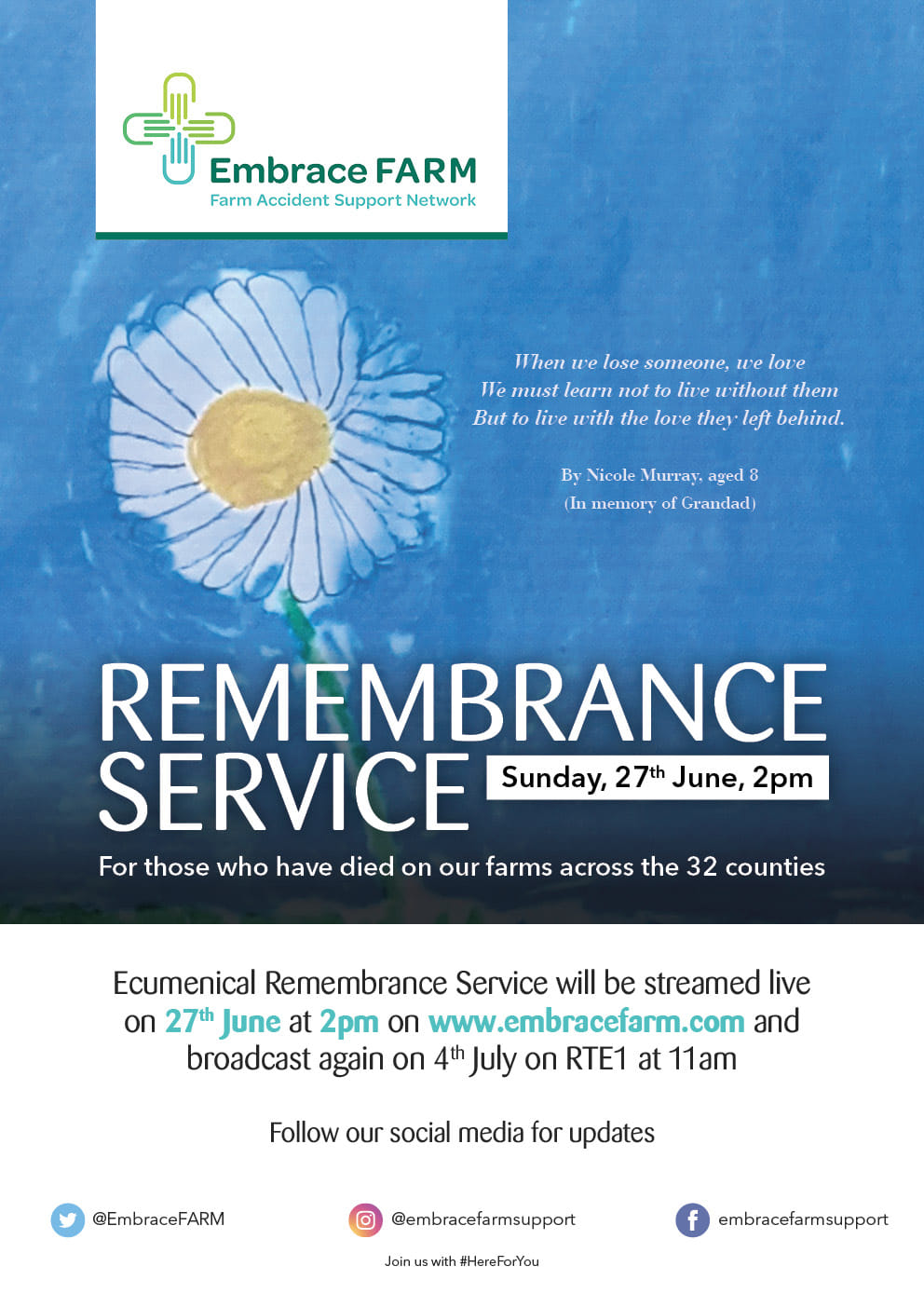 Embrace Farm Remembrance Service - ICMSA